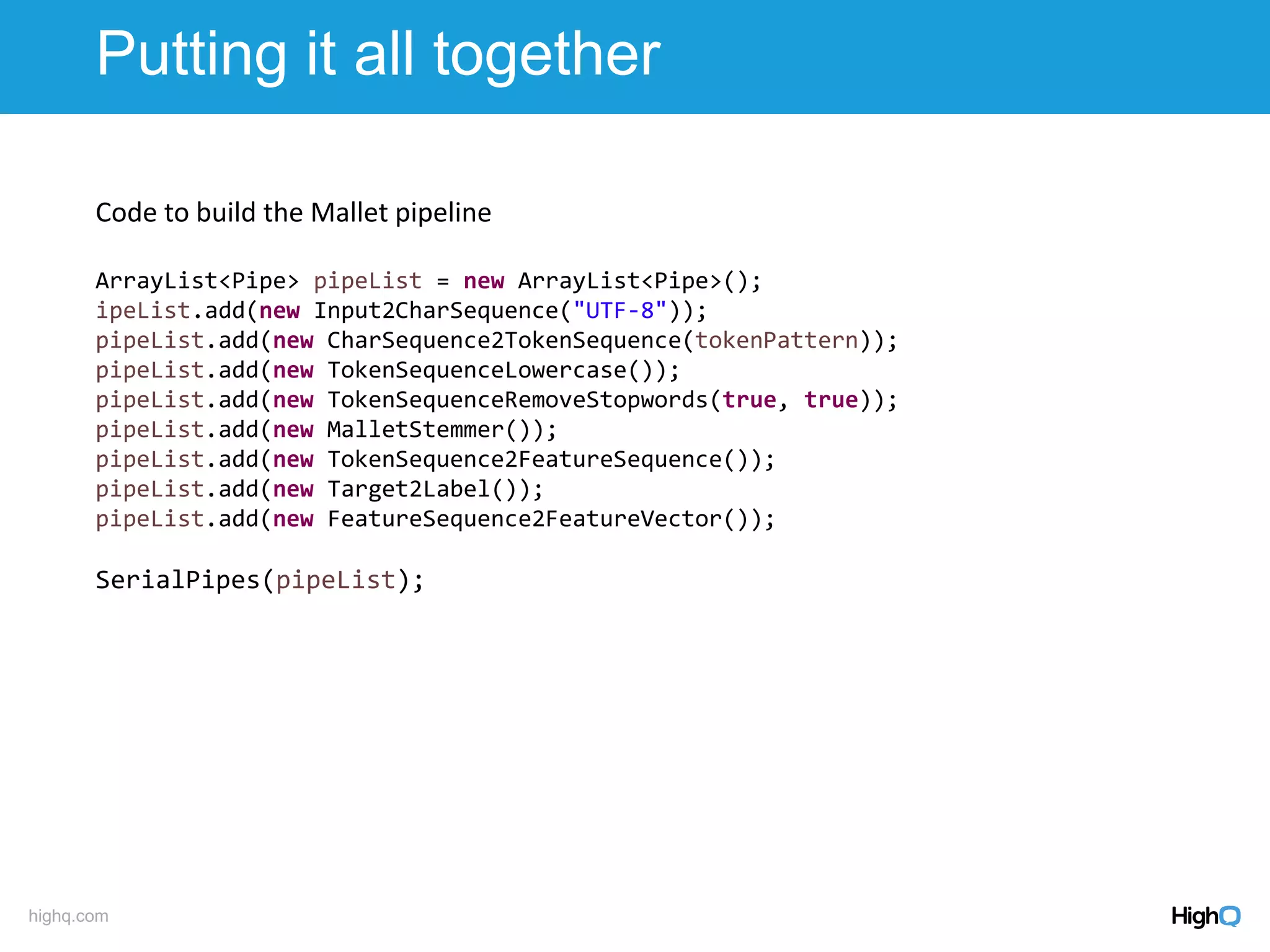Introduction of Mallet (MAchine Learning for LanguagE Toolkit ) | PPT