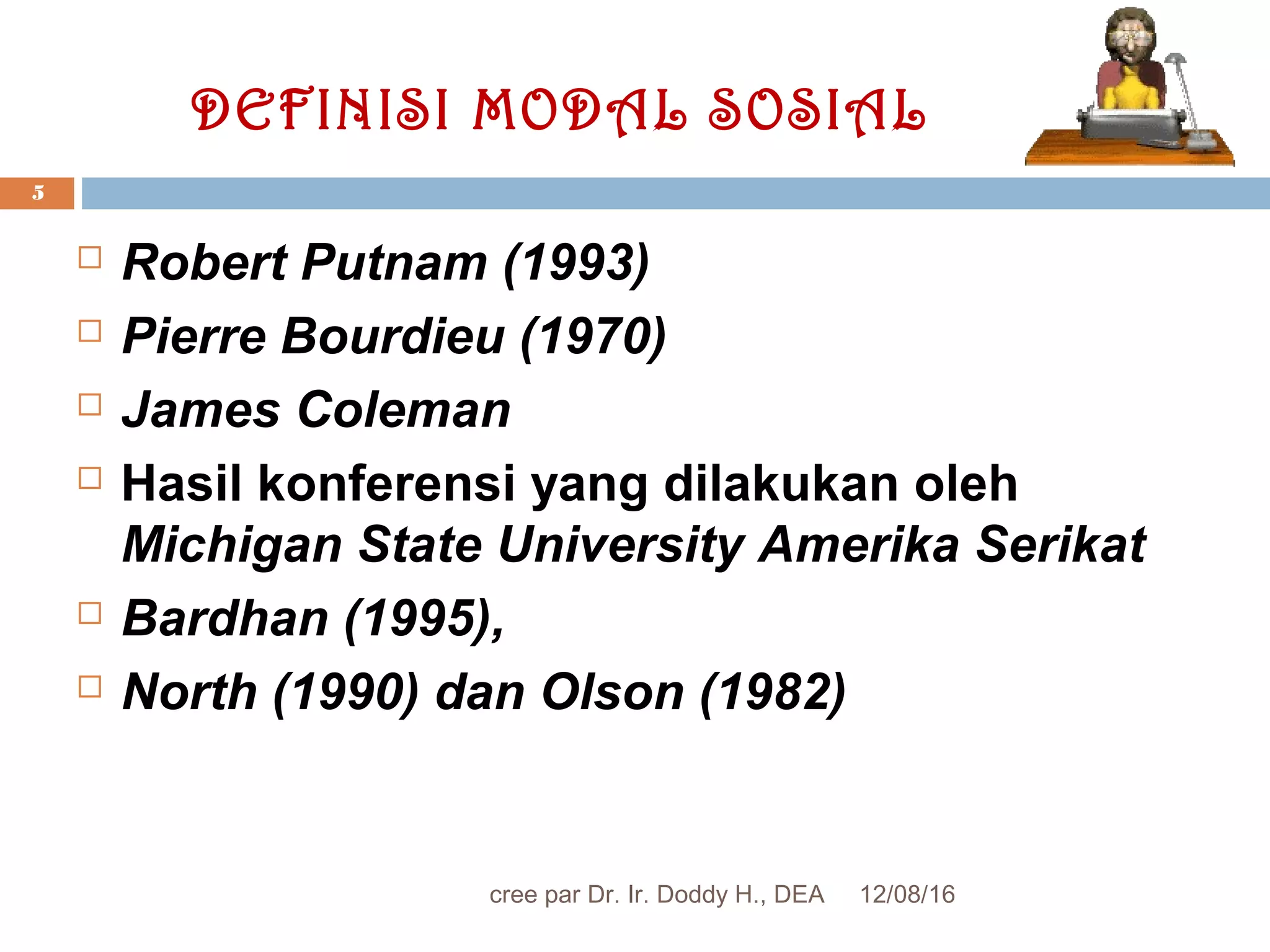 pembangunan modal sosial | PPT