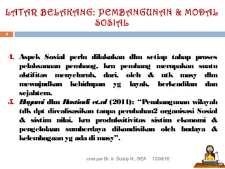pembangunan modal sosial | PPT