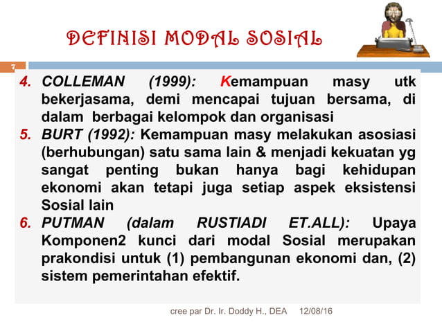 pembangunan modal sosial | PPT