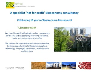 'Developing the Biobased Economy' presentation given at the 25th ...