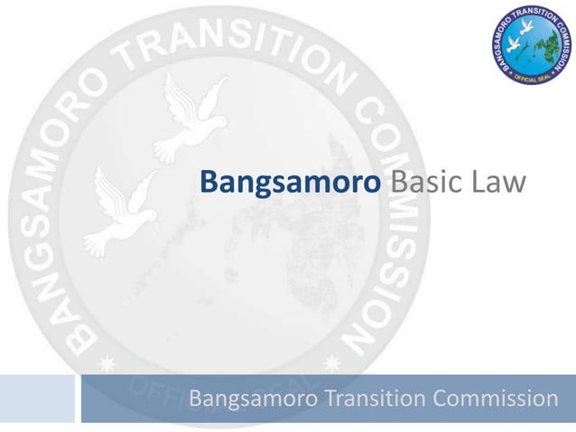 BANGSAMORO BASIC LAW | PPTX