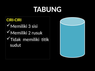 Materi Bangun Ruang disusun oleh tim kbk matematika | PPTX