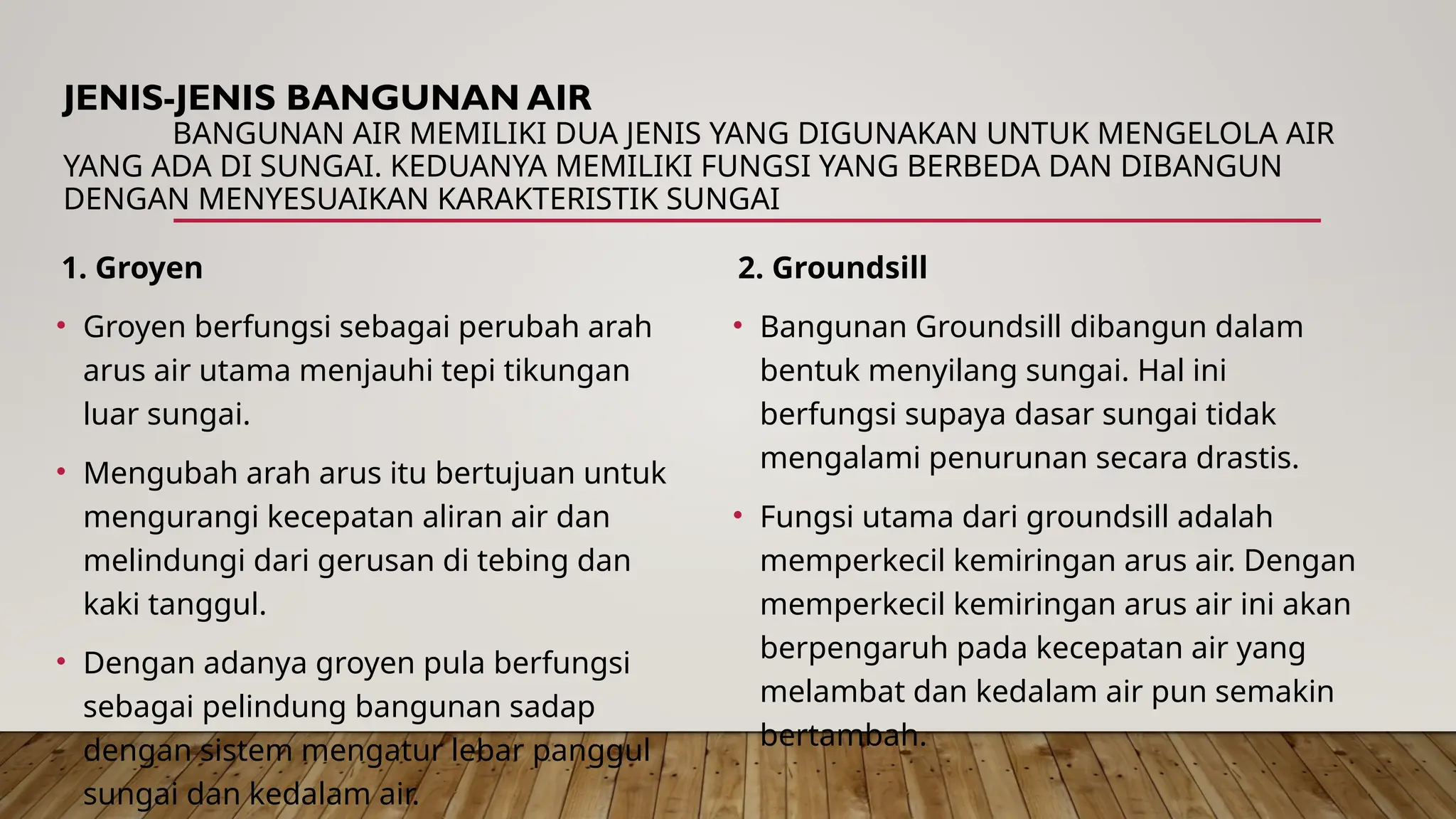 Materi tentang Bangunan Air , mulai dari penjelasan dan seterusnya | PPTX