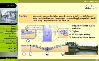 BANGUNAN IRIGASI (Bang. Pelengkap) - Fungsi dan struktur.pdf