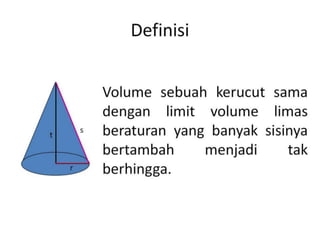 Bangun ruang kerucut | PPT
