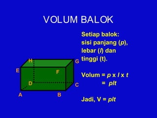 Bangun ruang kubus dan balok | PPT
