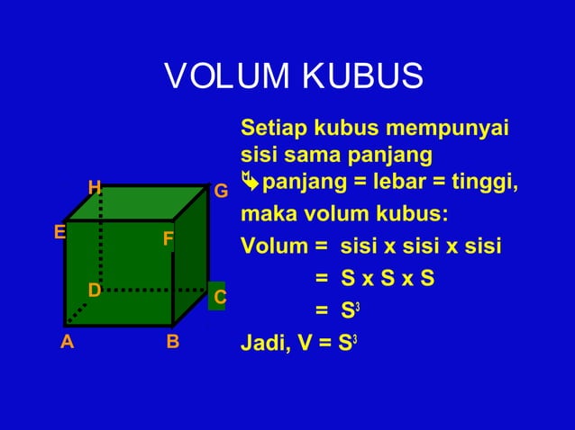Bangun ruang kubus dan balok | PPT