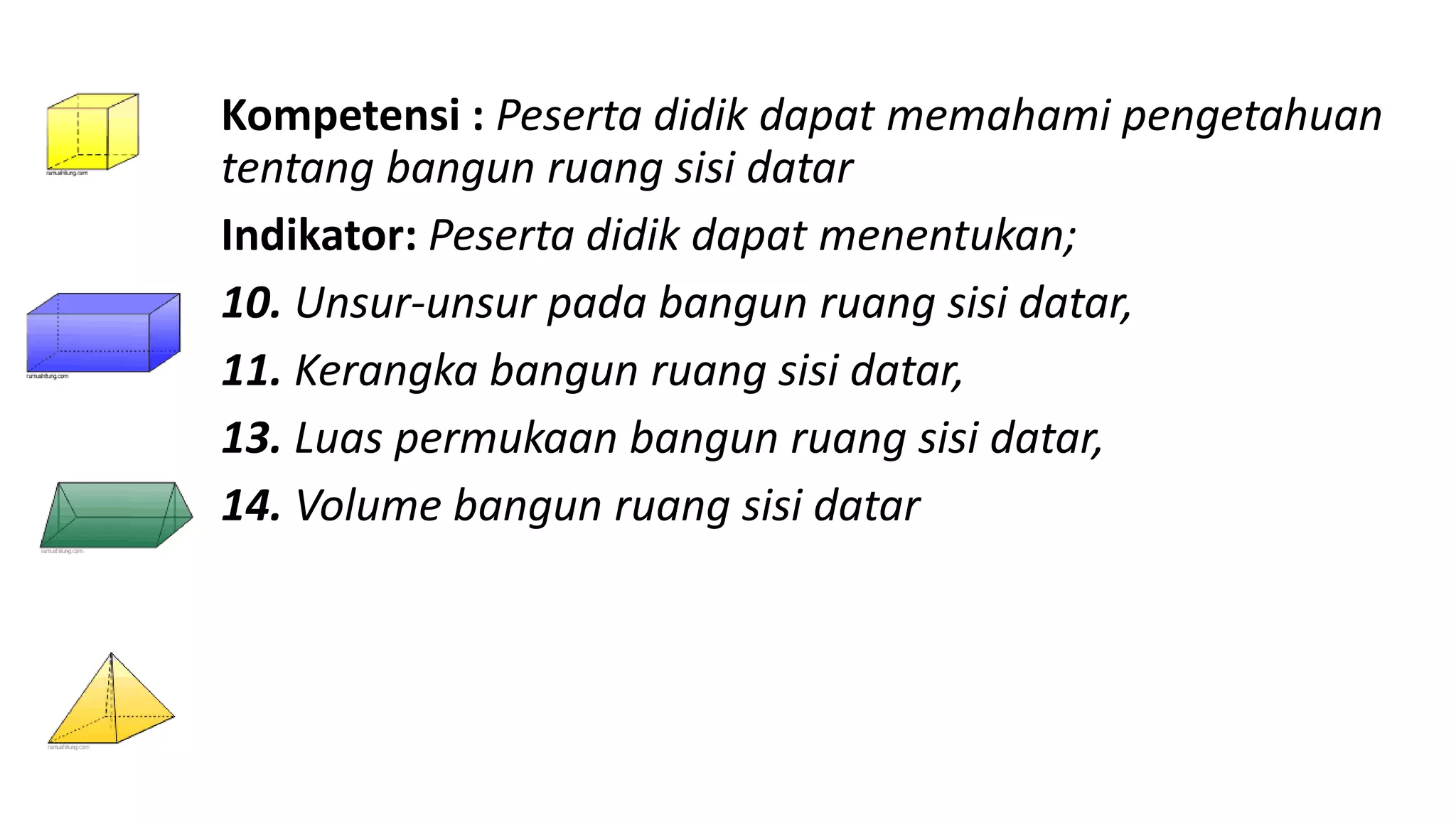 BANGUN RUANG SISI DATAR (BRSD) | PPT