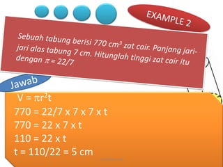 Bangun ruang sisi lengkung | PPTX