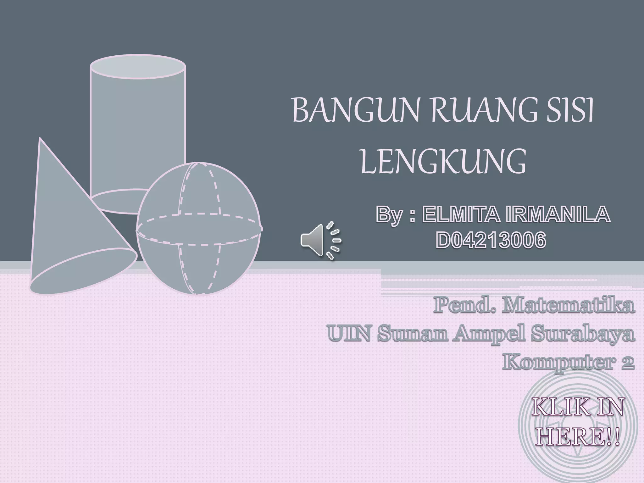 Bangun ruang sisi lengkung | PPTX