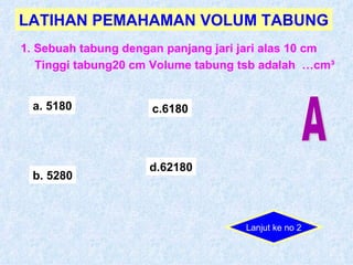Bangun ruang tabung | PPT