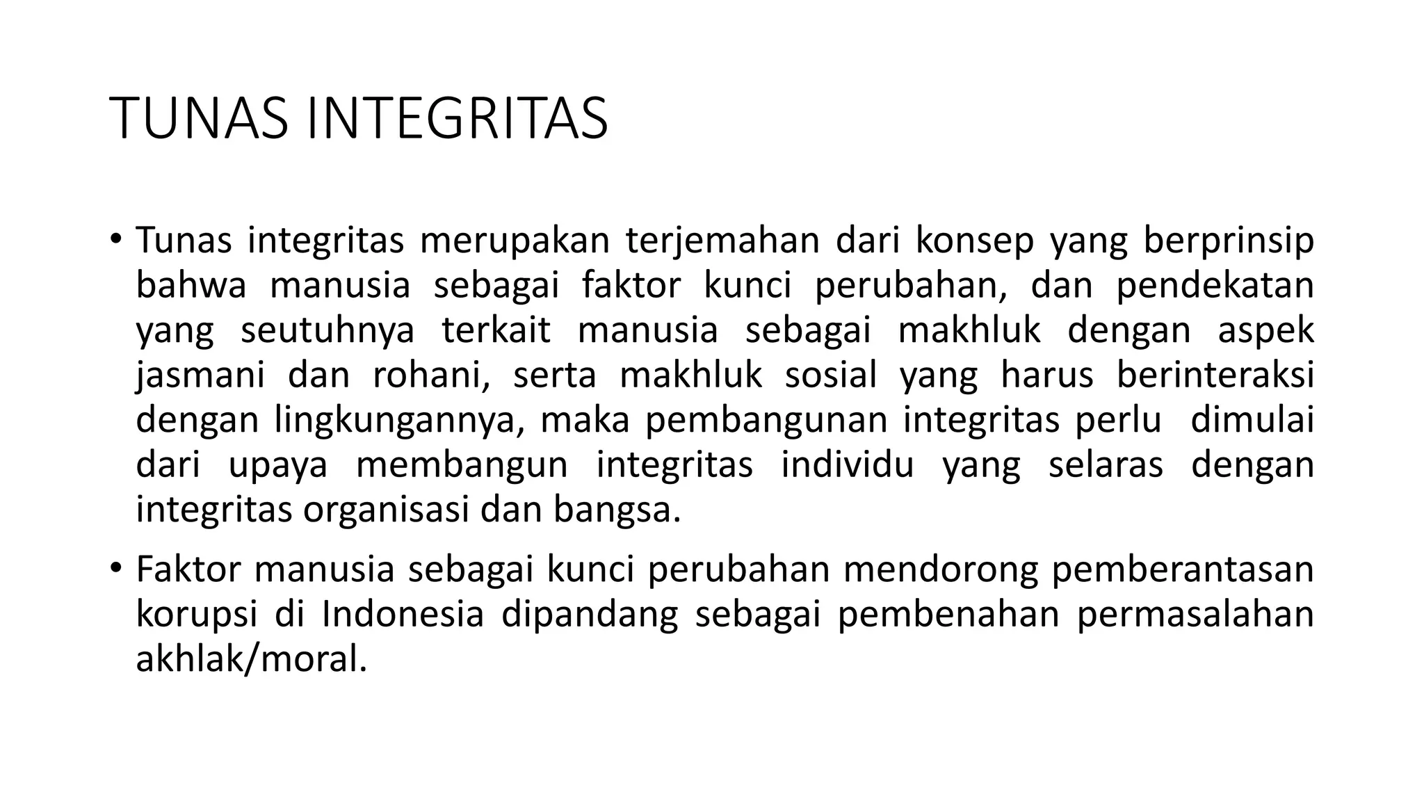 Materi Kuliah Bangun Sistem Integritas dan anti korupsi | PPTX