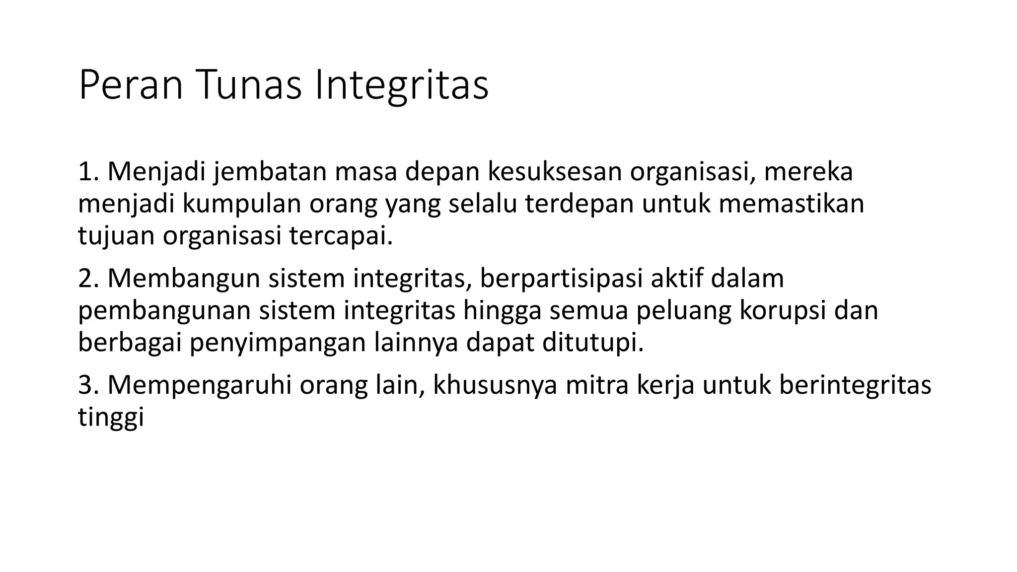 Materi Kuliah Bangun Sistem Integritas dan anti korupsi | PPTX