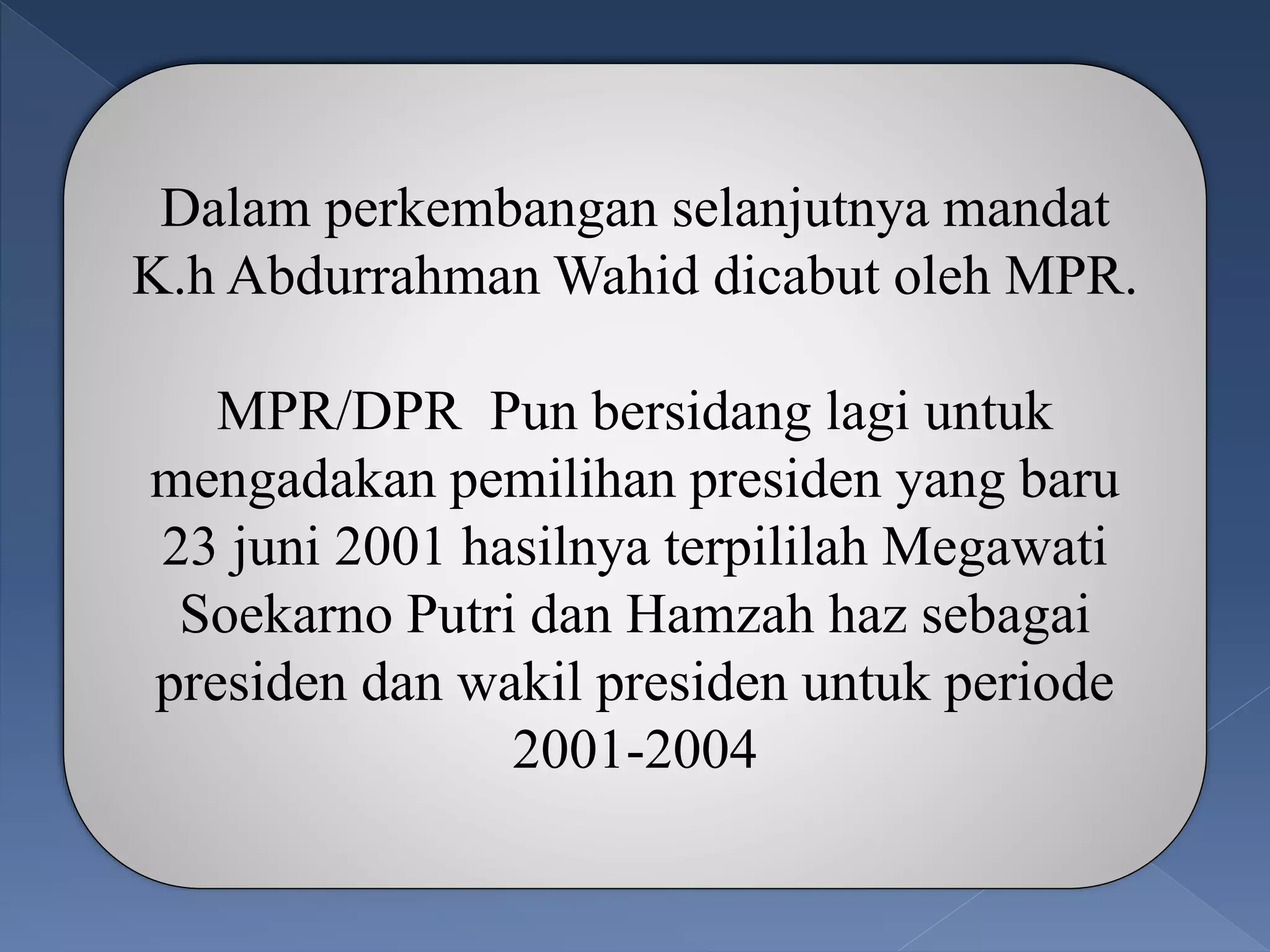 MASA REFORMASI DI INDONESIA (1998 - Sekarang) | PPTX