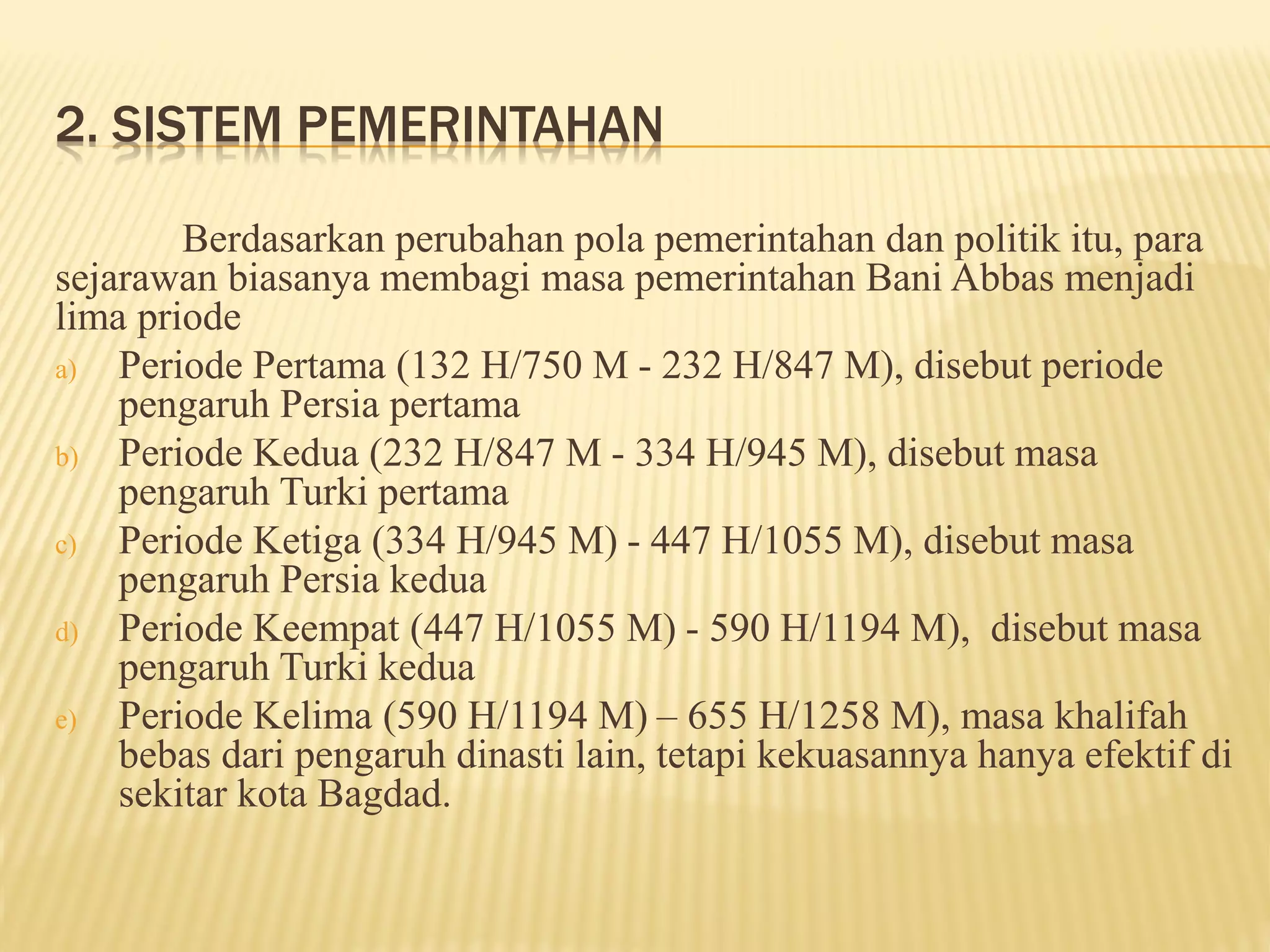 Peradaban Islam Masa Bani Abbasiyah | PDF