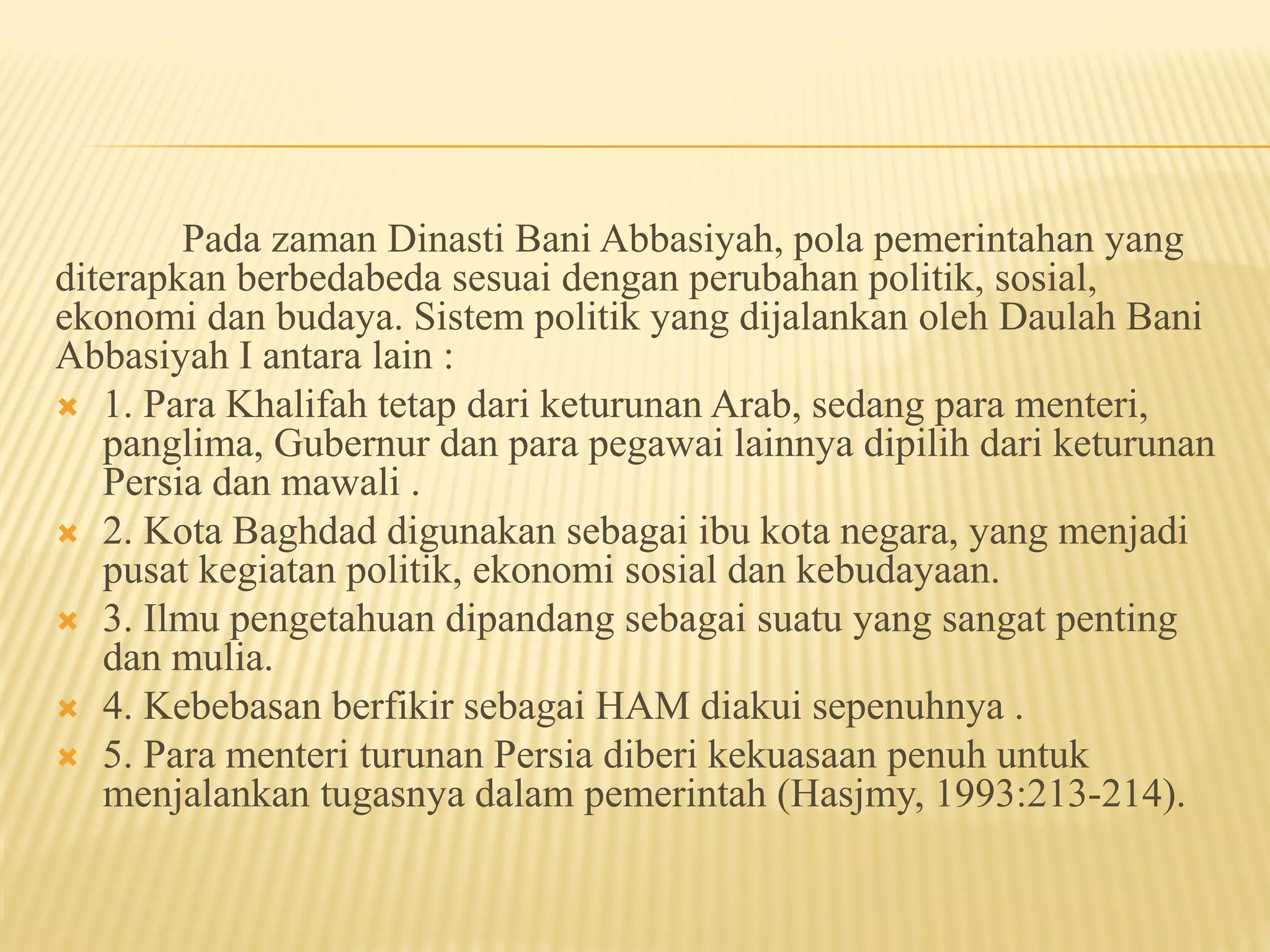 Peradaban Islam Masa Bani Abbasiyah | PDF