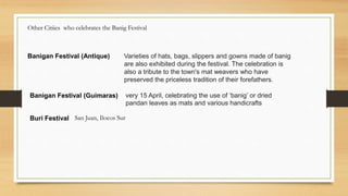 BANIG.pptx | Needlework | Arts and Crafts