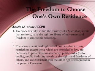 Banishment or facilitated reentry a human rights perspective | PPT ...