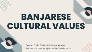 Banjarese Cultural Values in Banjarese Community.pptx