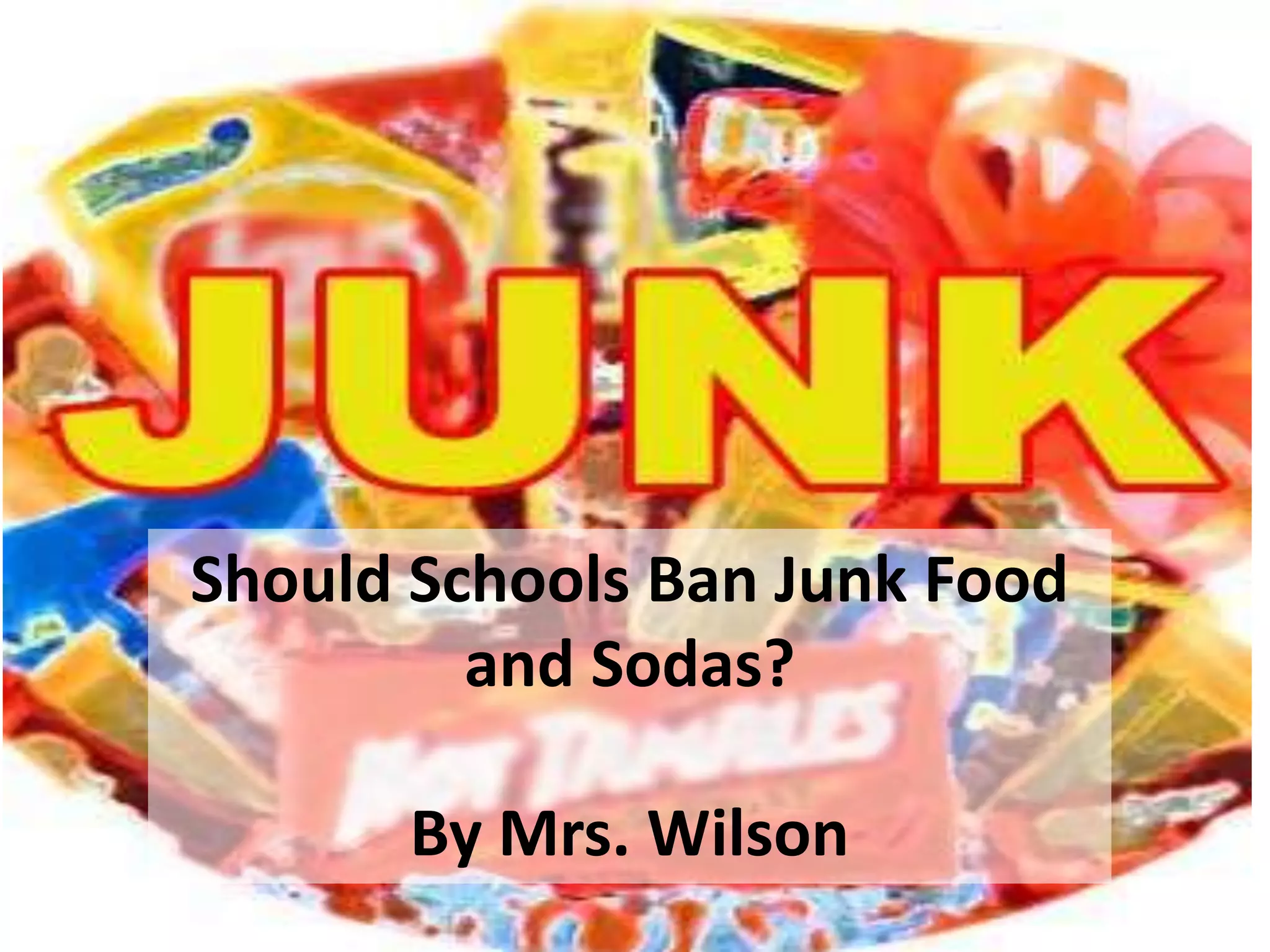 Should Schools Ban Junk Food and Sodas? | PPTX