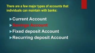Savings Bank Account | PPTX