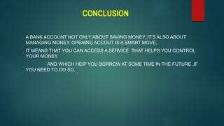 Savings Bank Account | PPTX