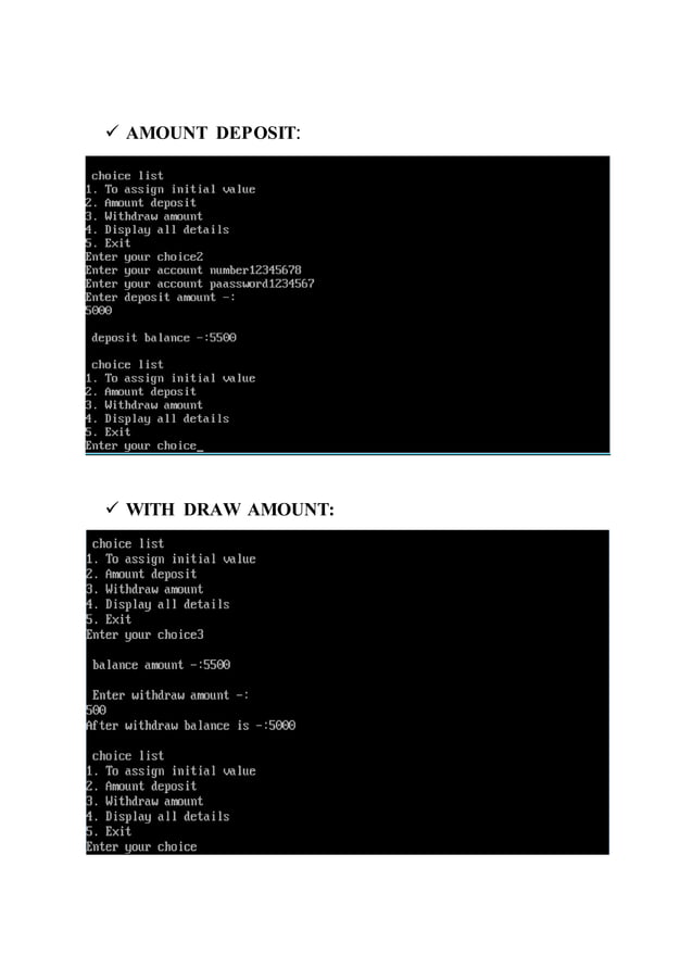 Bank Management System Pdf