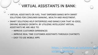 Virtual Assistant in Bank | PPTX