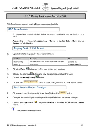 Bank accounting-enduser-training-manual | PDF