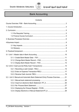 Bank accounting-enduser-training-manual | PDF