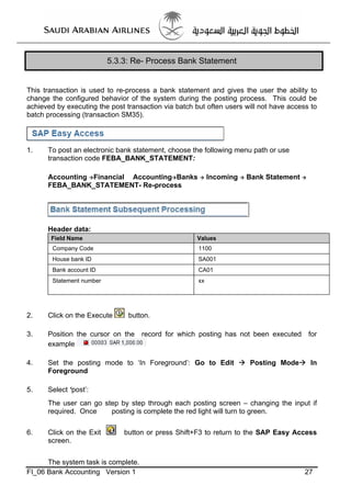 Bank accounting-enduser-training-manual | PDF