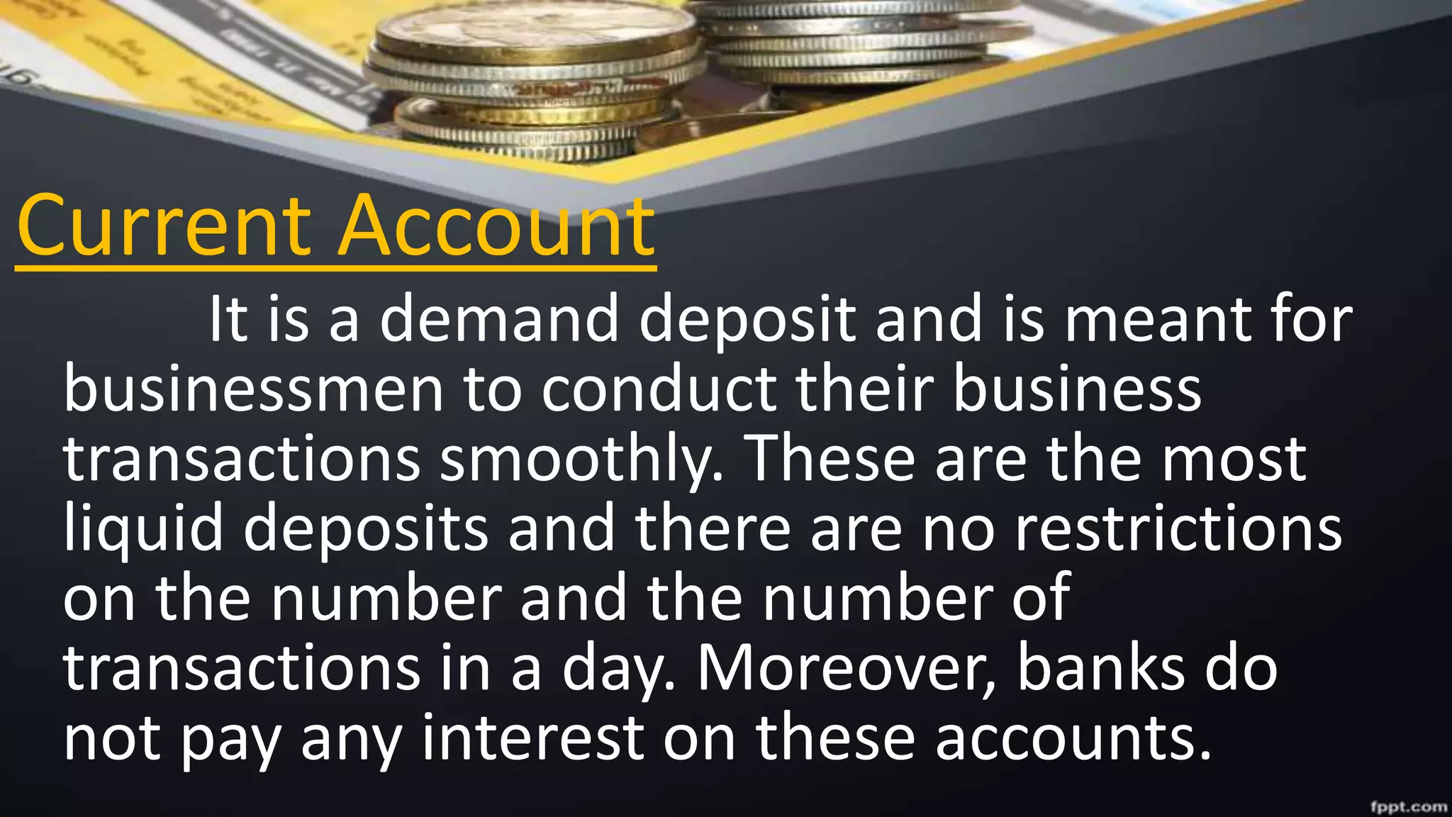 Bank deposits | PPTX