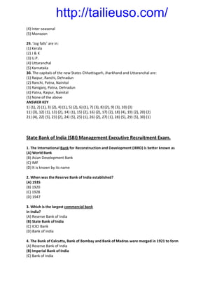 Bank exam-model-question-papers ans | PDF