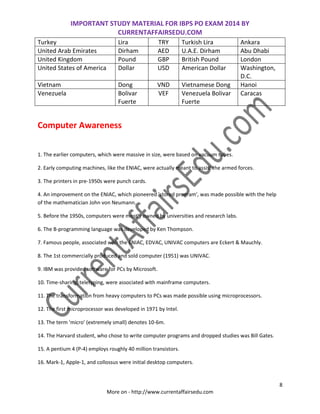 Bank exam-study-material-2014 | PDF