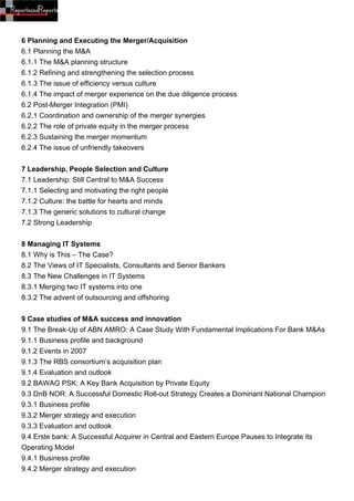 Bank - Mergers and Acquisitions | PDF