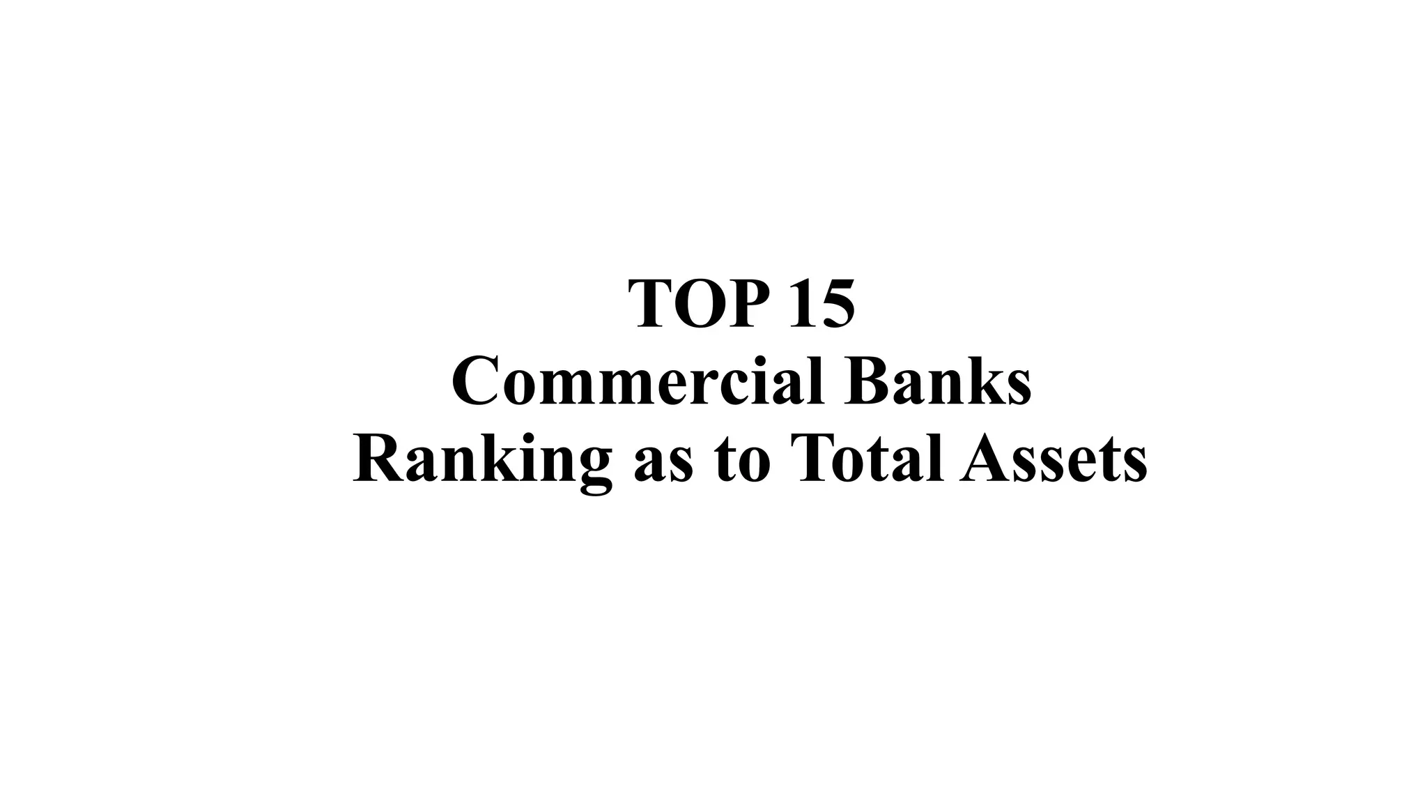 Bank-Ranking-Assets (Banking and Financial Institution) | PPTX ...