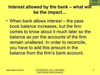 Bank Reconciliation Statement | PPS