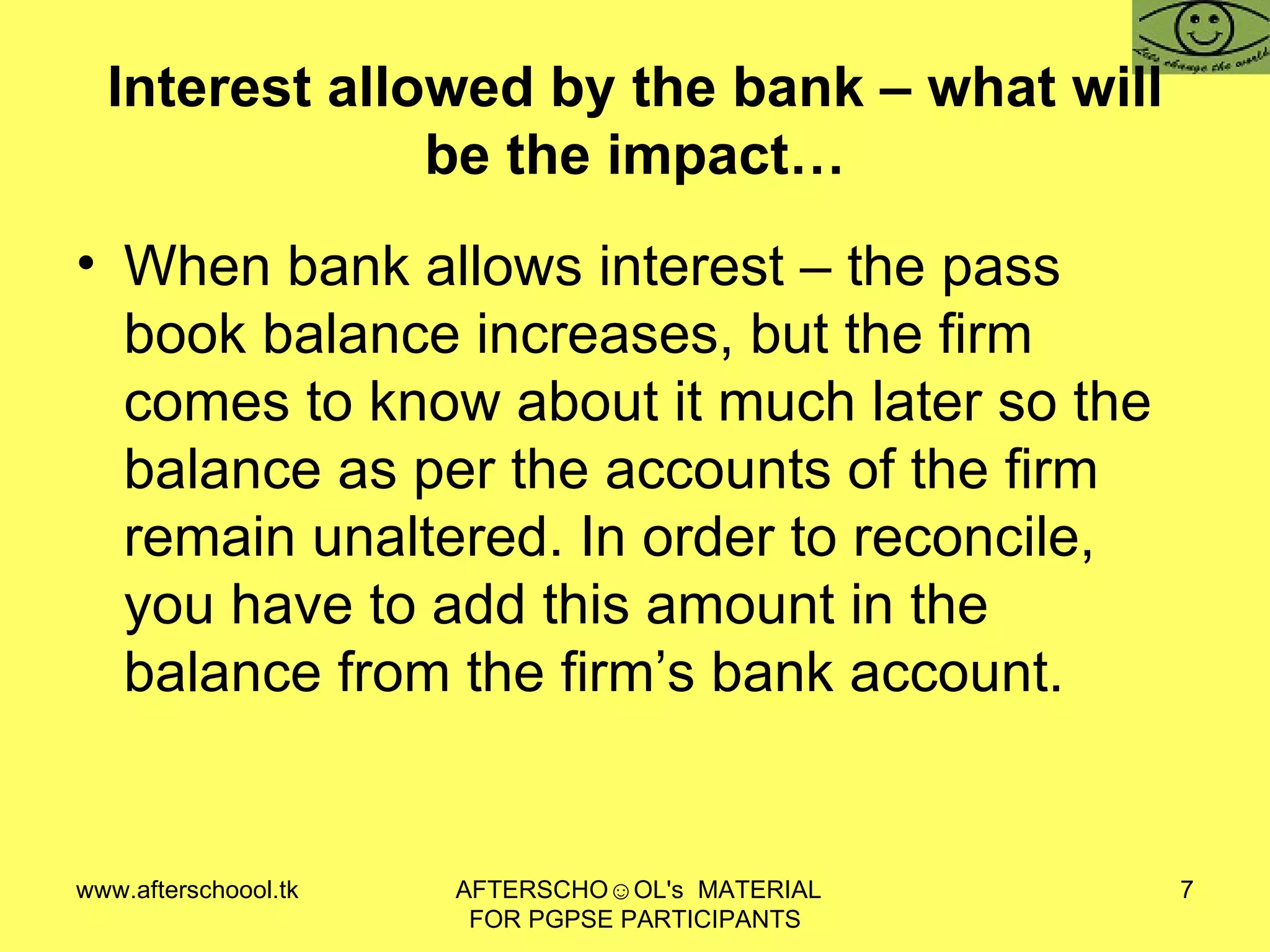 Bank Reconciliation Statement | PPS