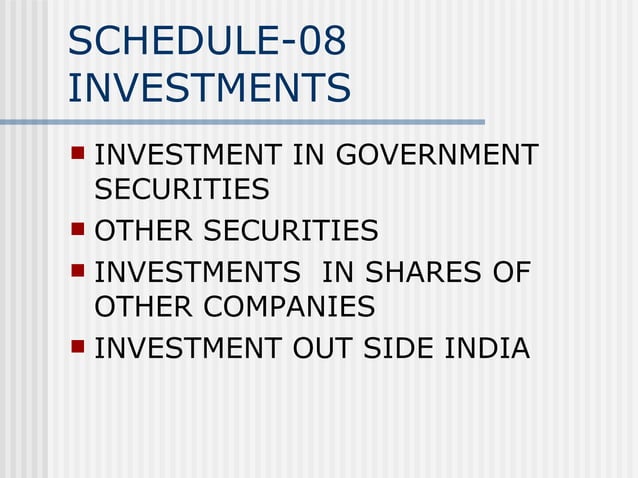 Bank Schedules Balance Sheet | PPT | Consumer Banking | Personal Finance