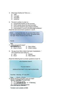Bank soal-short-functional-texts (1) | DOC