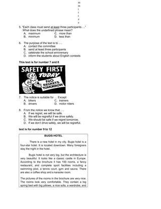Bank soal-short-functional-texts (1) | DOC