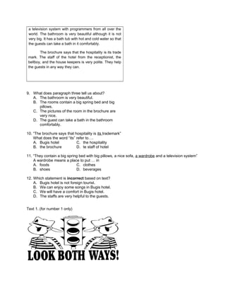 Bank soal-short-functional-texts (1) | DOC