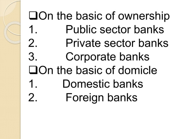 Bcom 1 sem banking 1 chapter | PPTX