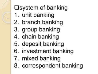 Bcom 1 sem banking 1 chapter | PPTX