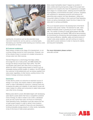 Bankability Solar 6 Stages Wp Abb | PDF