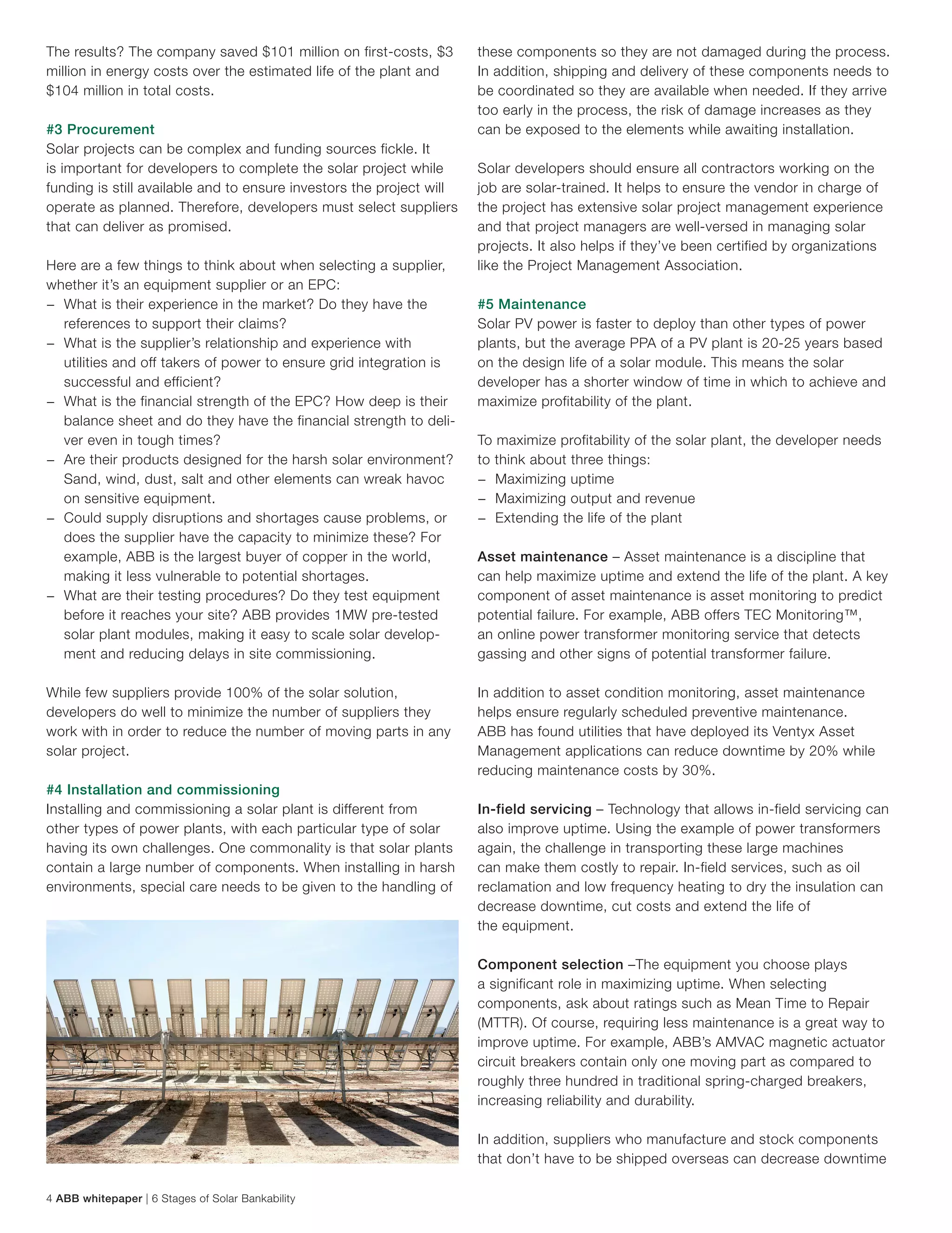 Bankability of Solar Projects | PDF