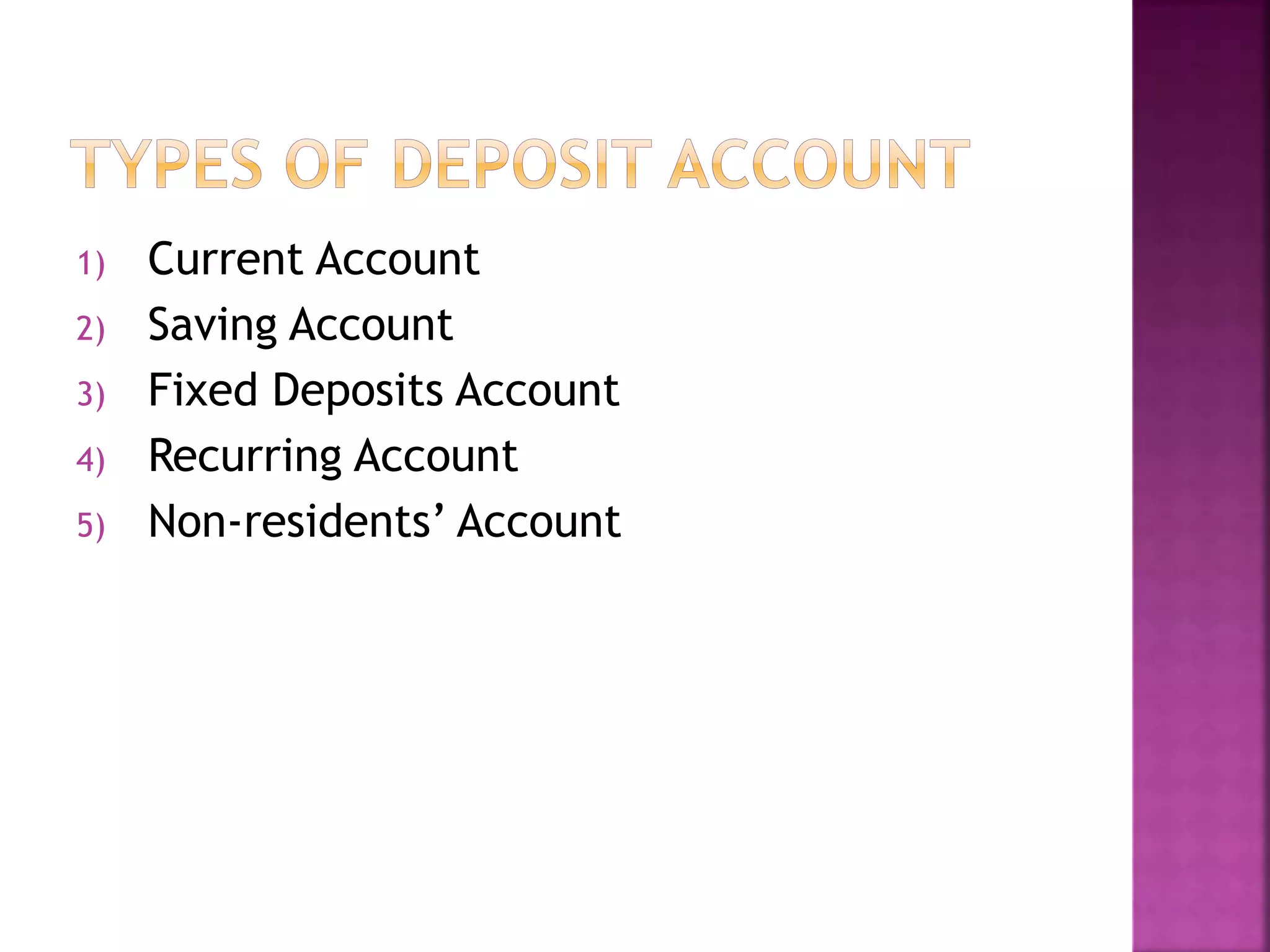 Bank accounts | PPSX