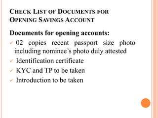 Bank account opening in BANGLADESH | PPT