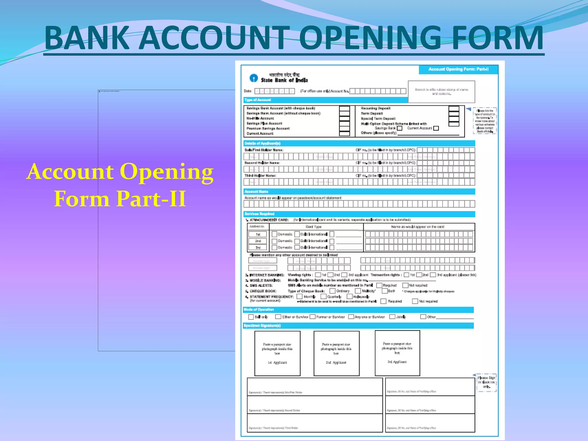 Bank account opening and online banking | PPTX